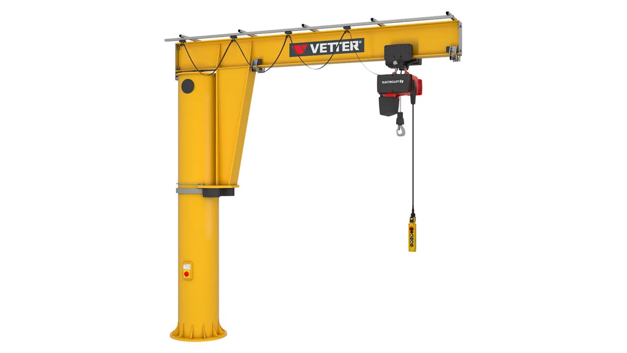 VETTER MOBILUS: mobile slewing jib cranes: VETTER Krantechnik